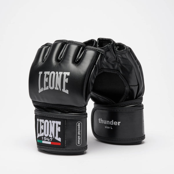 THUNDER MMA GLOVES GP101 black | Leone 1947 Official Shop